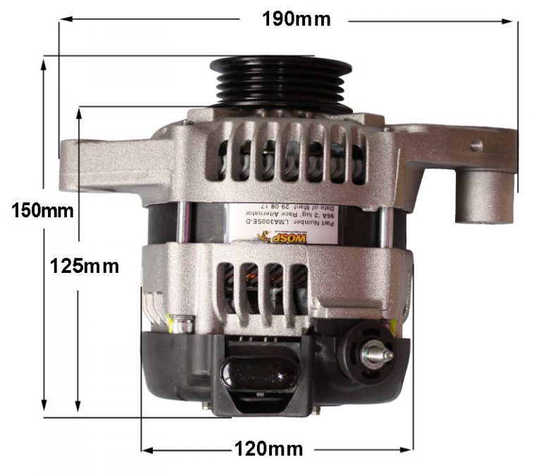 Duratec 95amp Alternator Kit using Electric Water Pump - SBD Motorsport